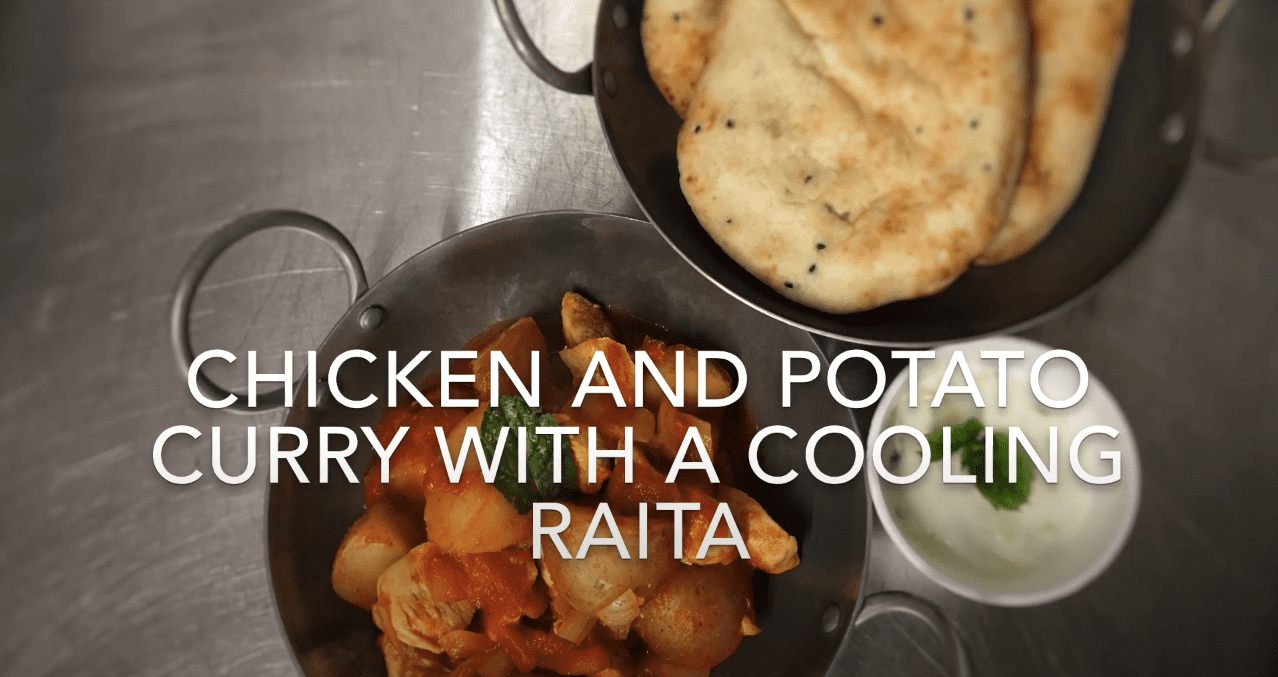 Chicken & Potato Curry with Raita - Crossroads Community Hub Limited